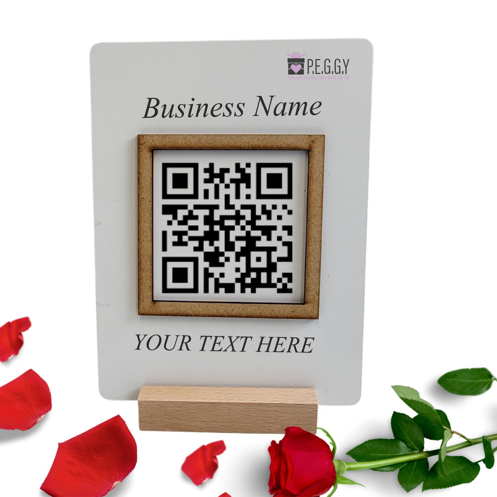 Custom QR Code Metal Sign Social Media Business Promotion Marketing ...