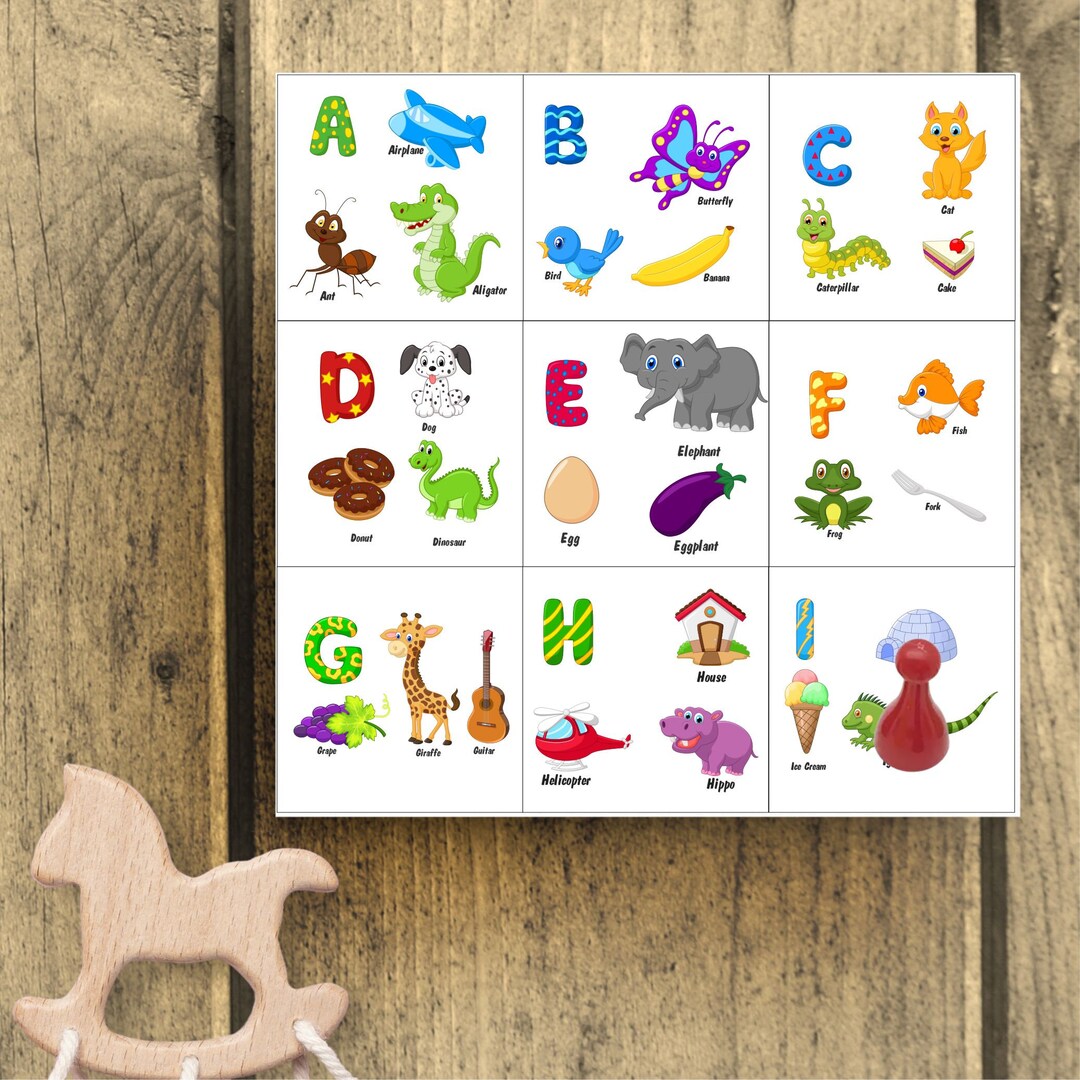 Alphabet Personalised Board Game Child Educational Game - Etsy