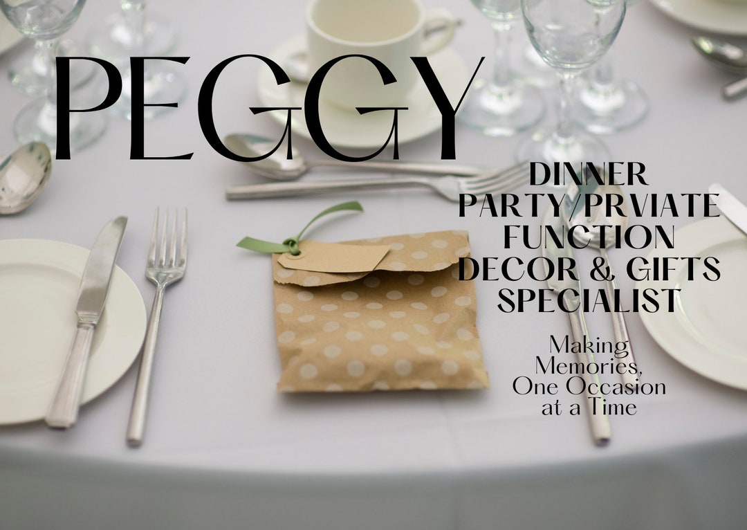Dinner Party & Private Function Decor and Gifts Services | Brochure and ...