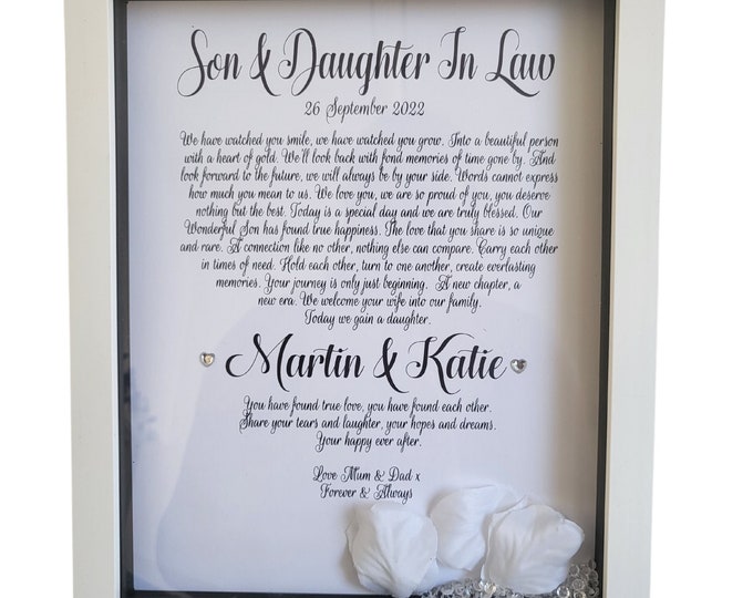 Friendship Poem Personalised Frame Friend Poem | Gift for Friend | Best ...