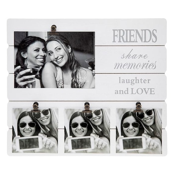 Friends & Memories Personalised Photo Message Clip Frame | Etsy