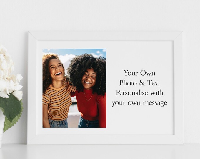 Friendship Poem Personalised Frame Friend Poem | Gift for Friend | Best ...