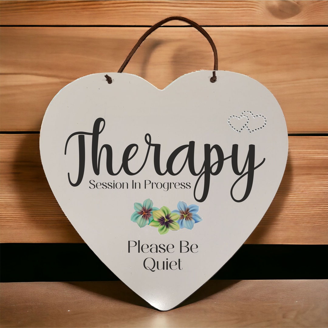 Therapy in Progress Sign Workspace Sign Shop Sign Retail Sign Wood ...