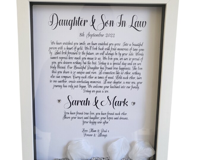 Friendship Poem Personalised Frame Friend Poem | Gift for Friend | Best ...