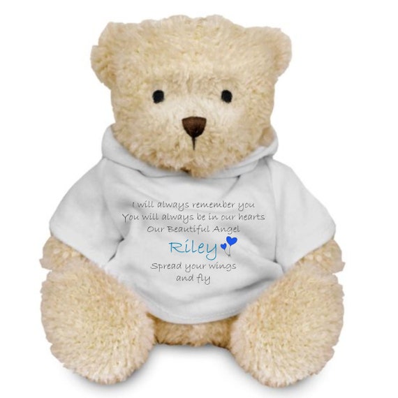 Stuffed Animals & Plushies Angel Bear Personalised Memory Bear ...