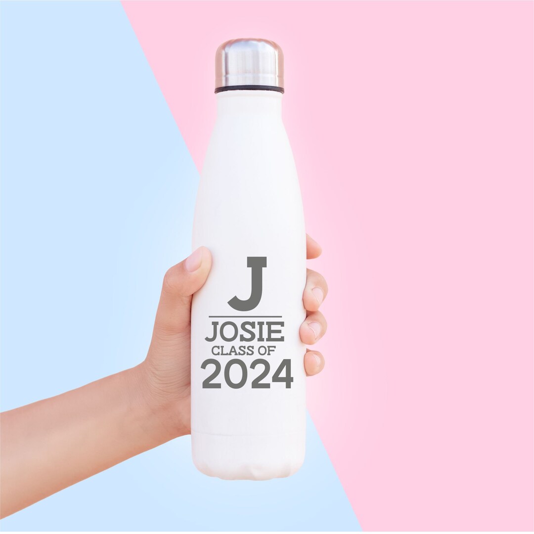 School Leavers Graduation Personalised Metal Insulated Flask Bottle ...