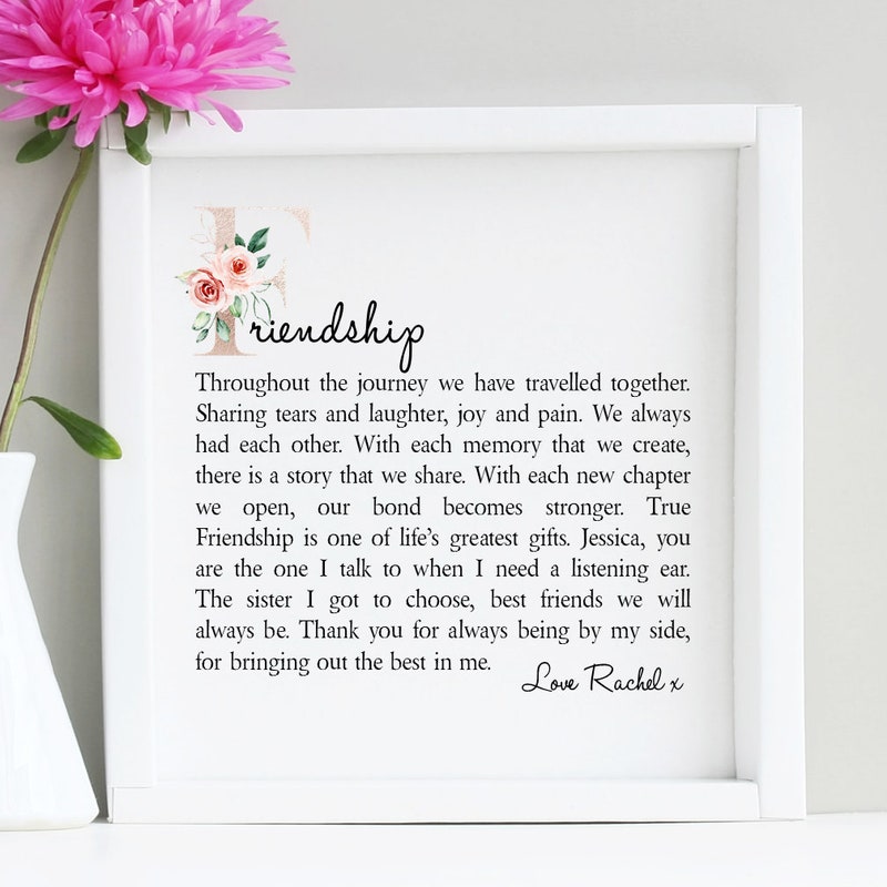 Best Friend Poem - Etsy