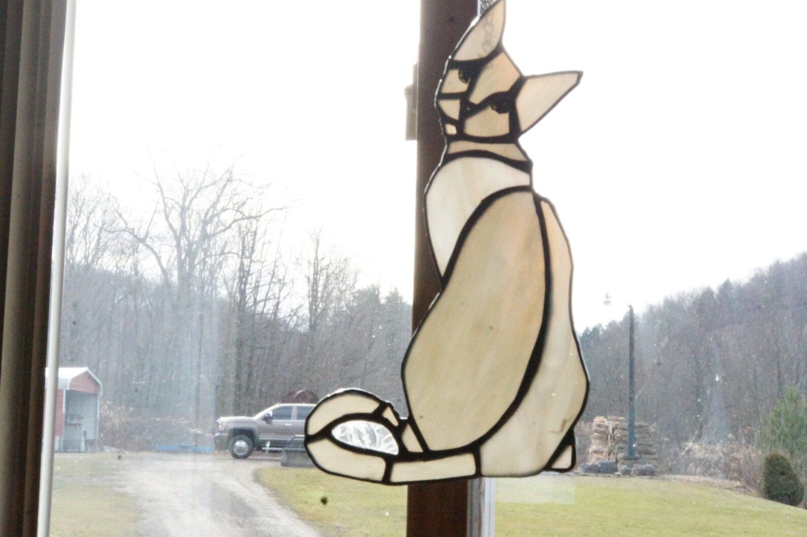Stained Glass Cat Etsy