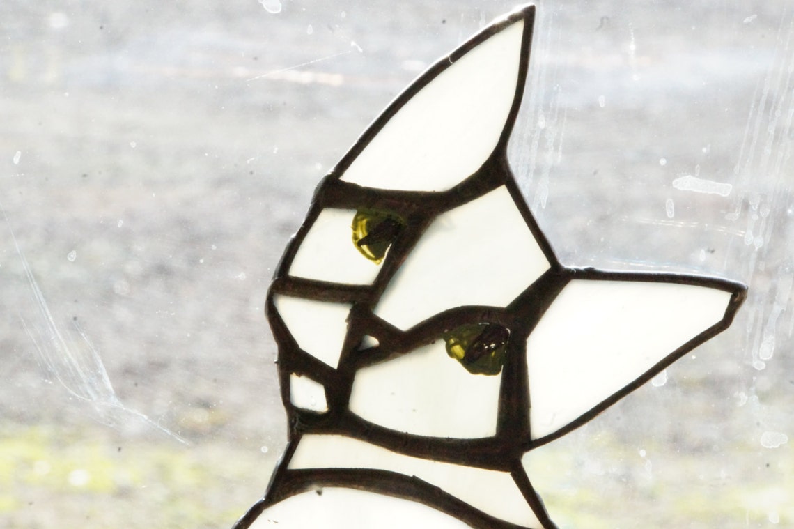Stained Glass Cat Etsy