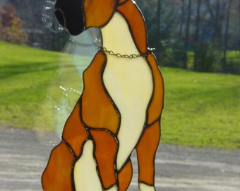 Boxer Stained Glass - Etsy