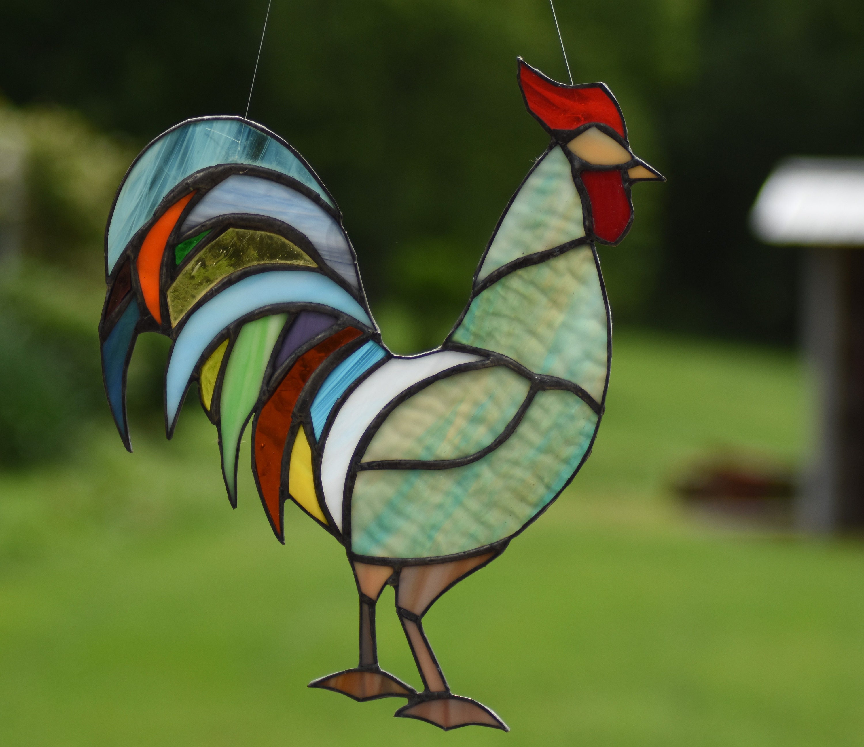 Glass Rooster for sale | Only 3 left at -65%