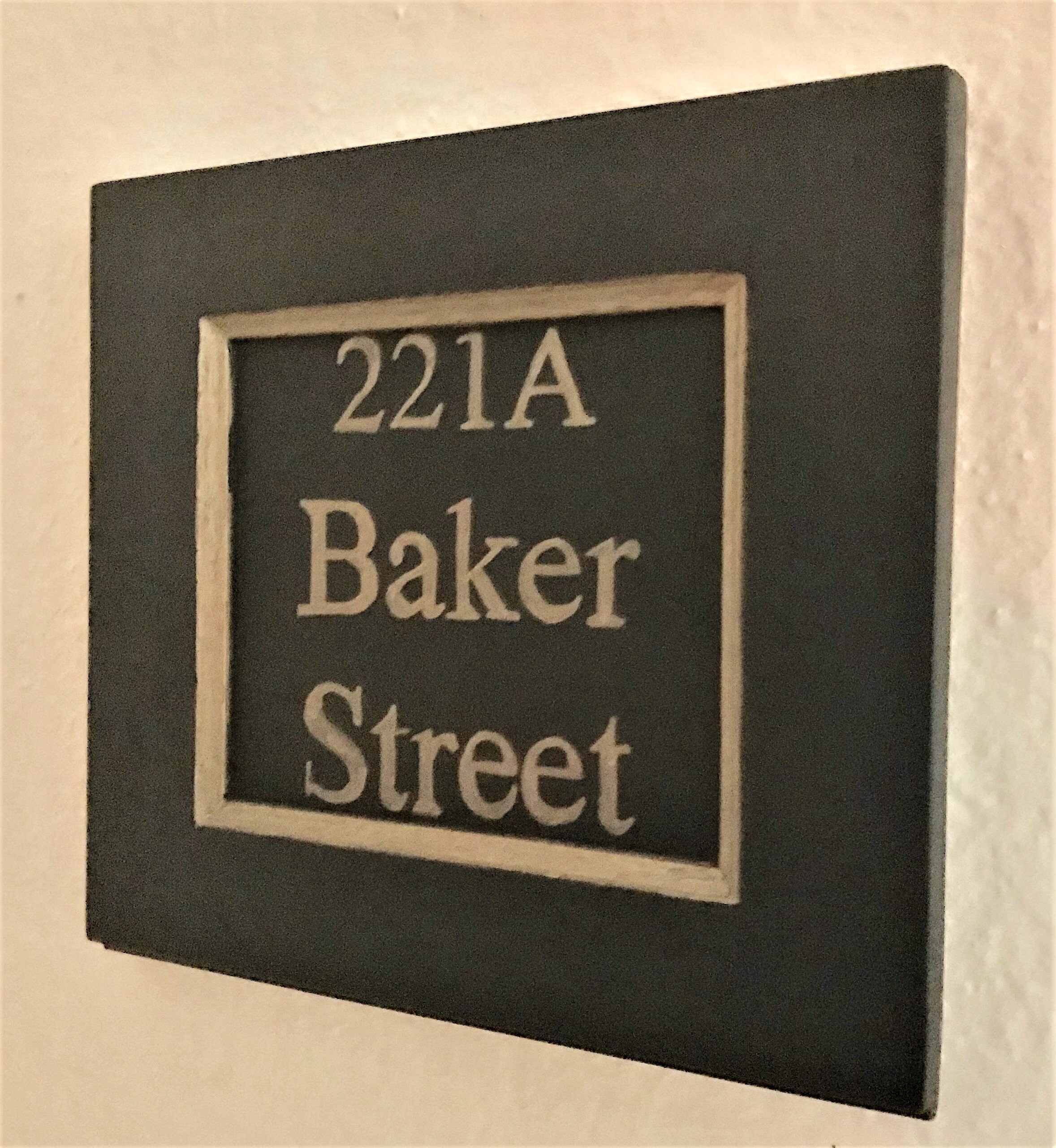 Hand-lettered 221A Baker Street Sign - Etsy