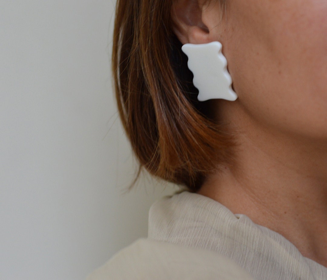 Wavy Earrings - Etsy