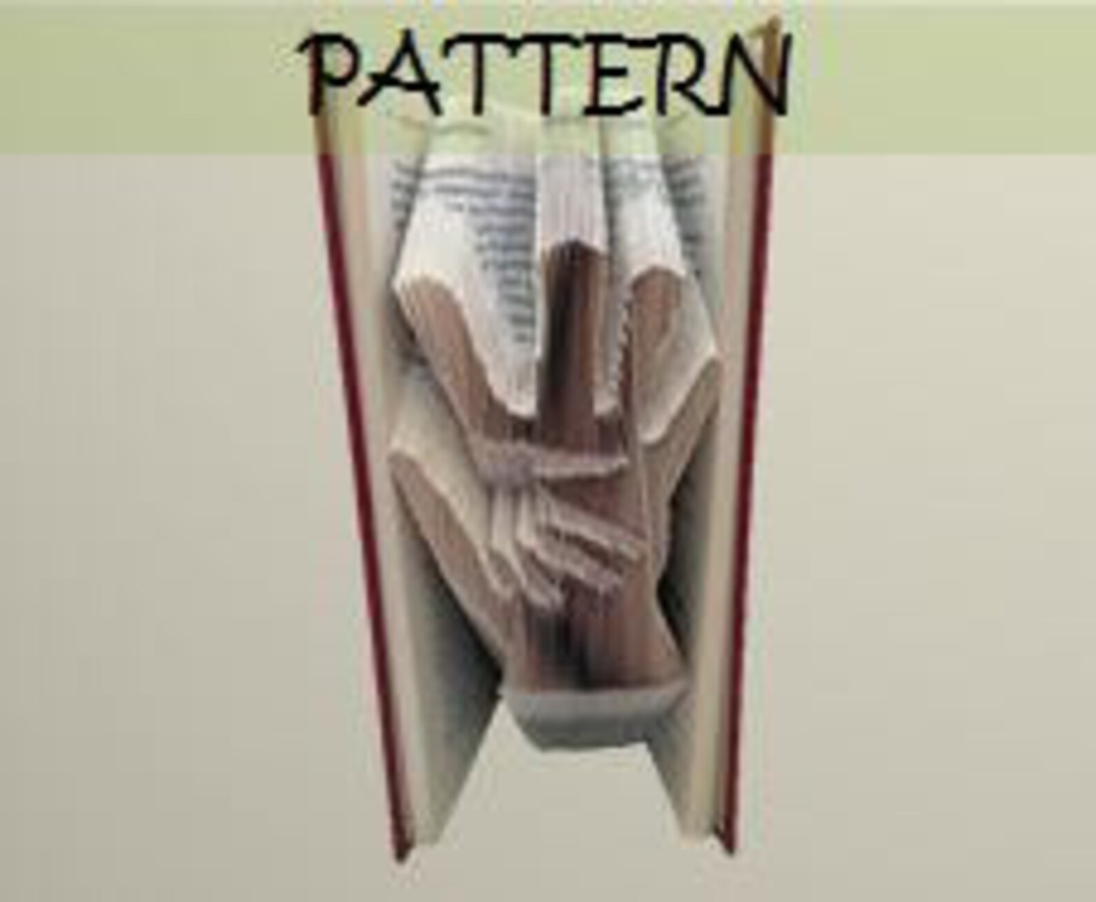 Book Folding Pattern: HAND on HAND Design including Instructions DIY ...