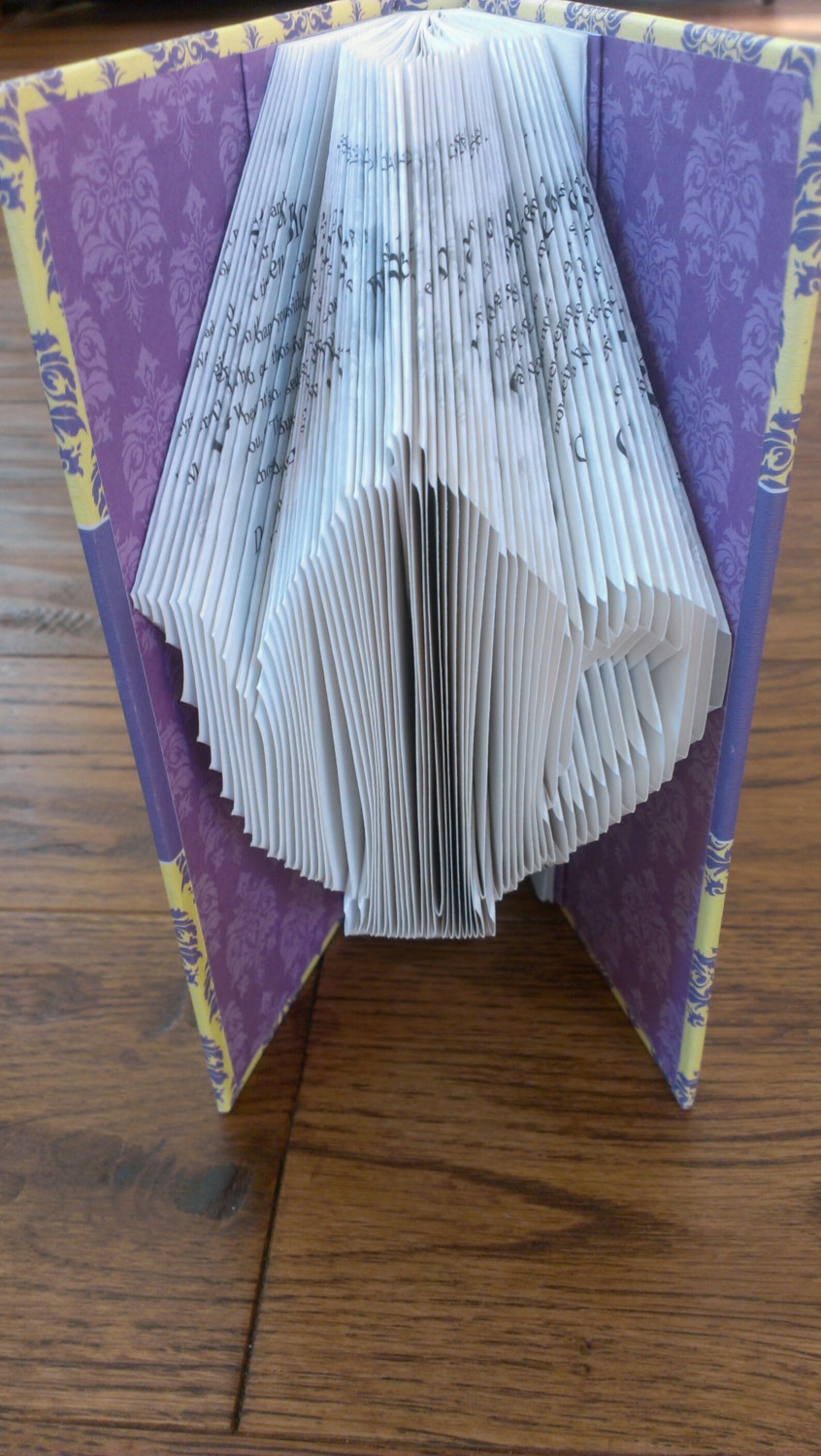 Book Folding Pattern: TEAPOT Design including Instructions DIY Gift ...