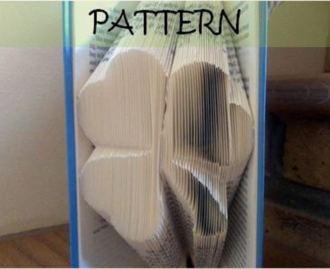 Book Folding Pattern: 3 LEAF CLOVER Design (including Instructions ...