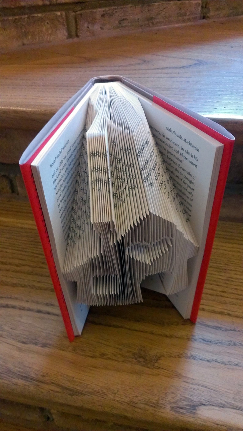 Book Folding Pattern: HOUSE Design (including Instructions) – DIY Gift ...