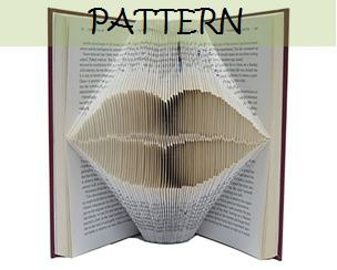 Book Folding Pattern: LIPS Design including Instructions - Etsy