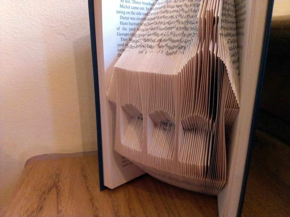 Book Folding Pattern: CHURCH Design (including Instructions) – DIY Gift ...
