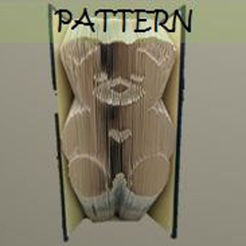 Book Folding Pattern TEDDY BEAR 141 Folds Tutorial With - Etsy