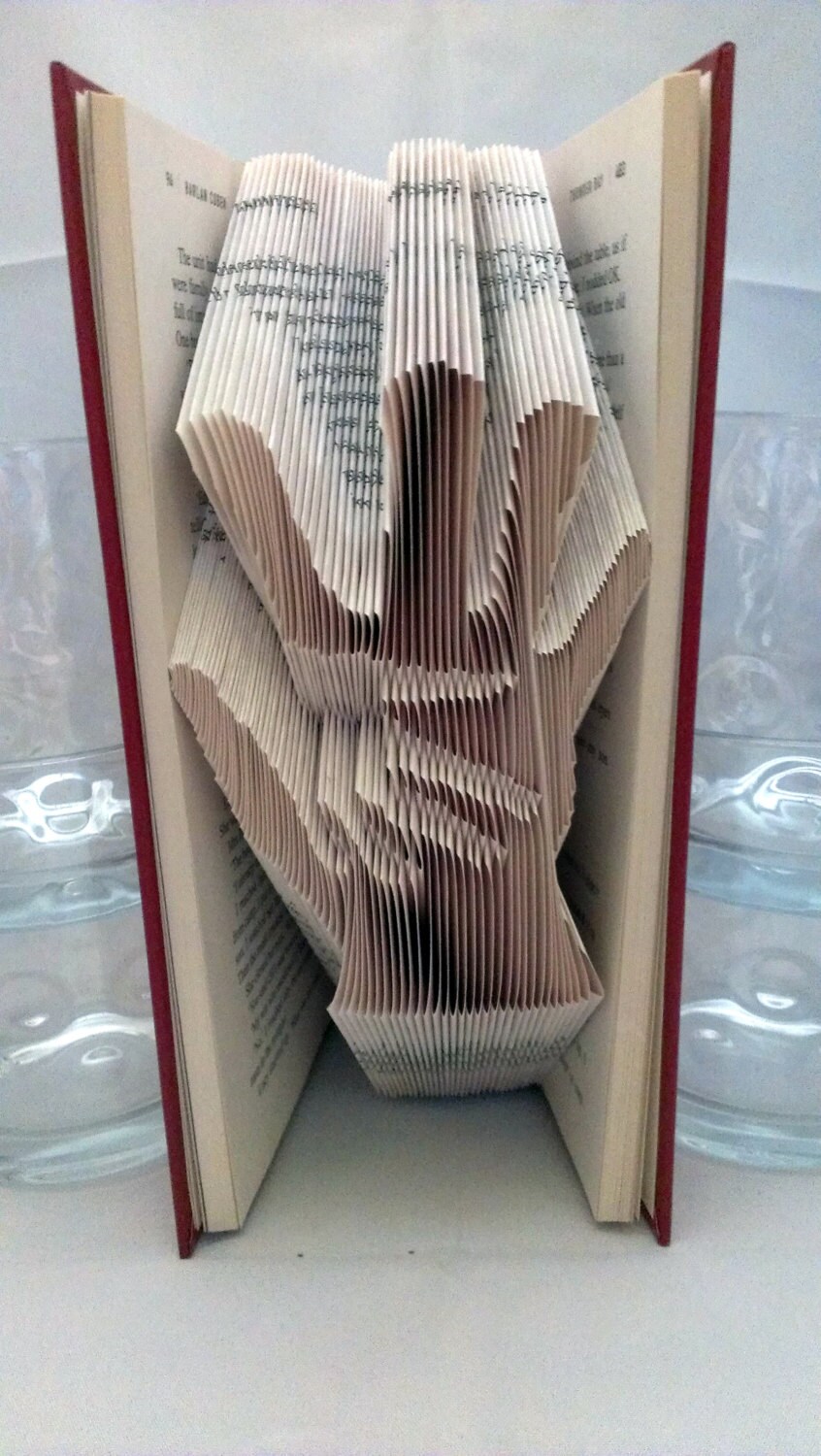 Book Folding Pattern: HAND on HAND Design including - Etsy