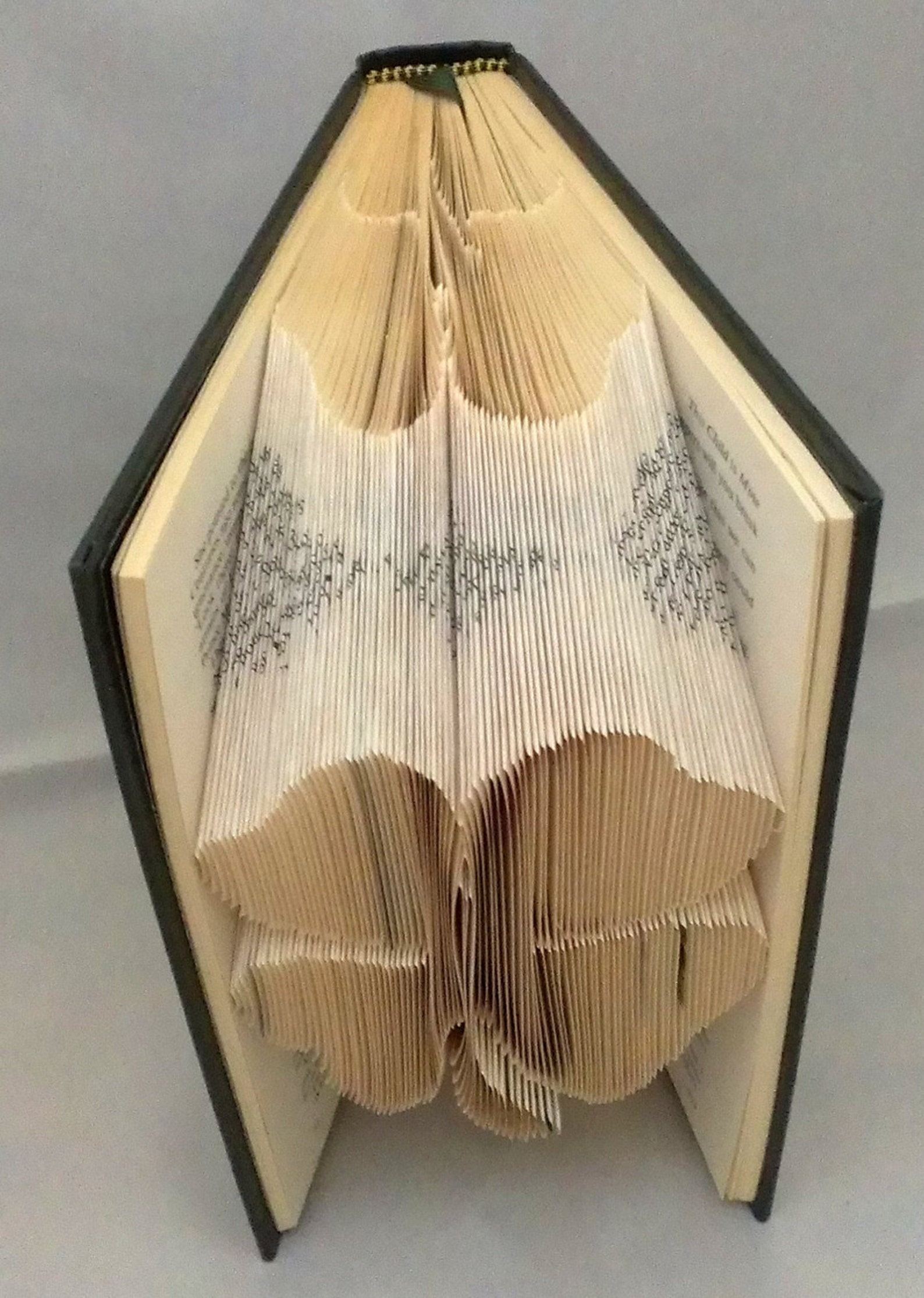 Four Leaf Clover Book Folding Pattern | Folded Book Art Template ...