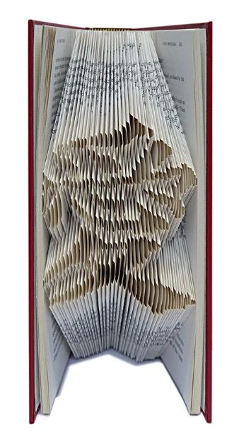 CHINESE LOVE Design Book Folding Pattern | Folded Book Art Template ...