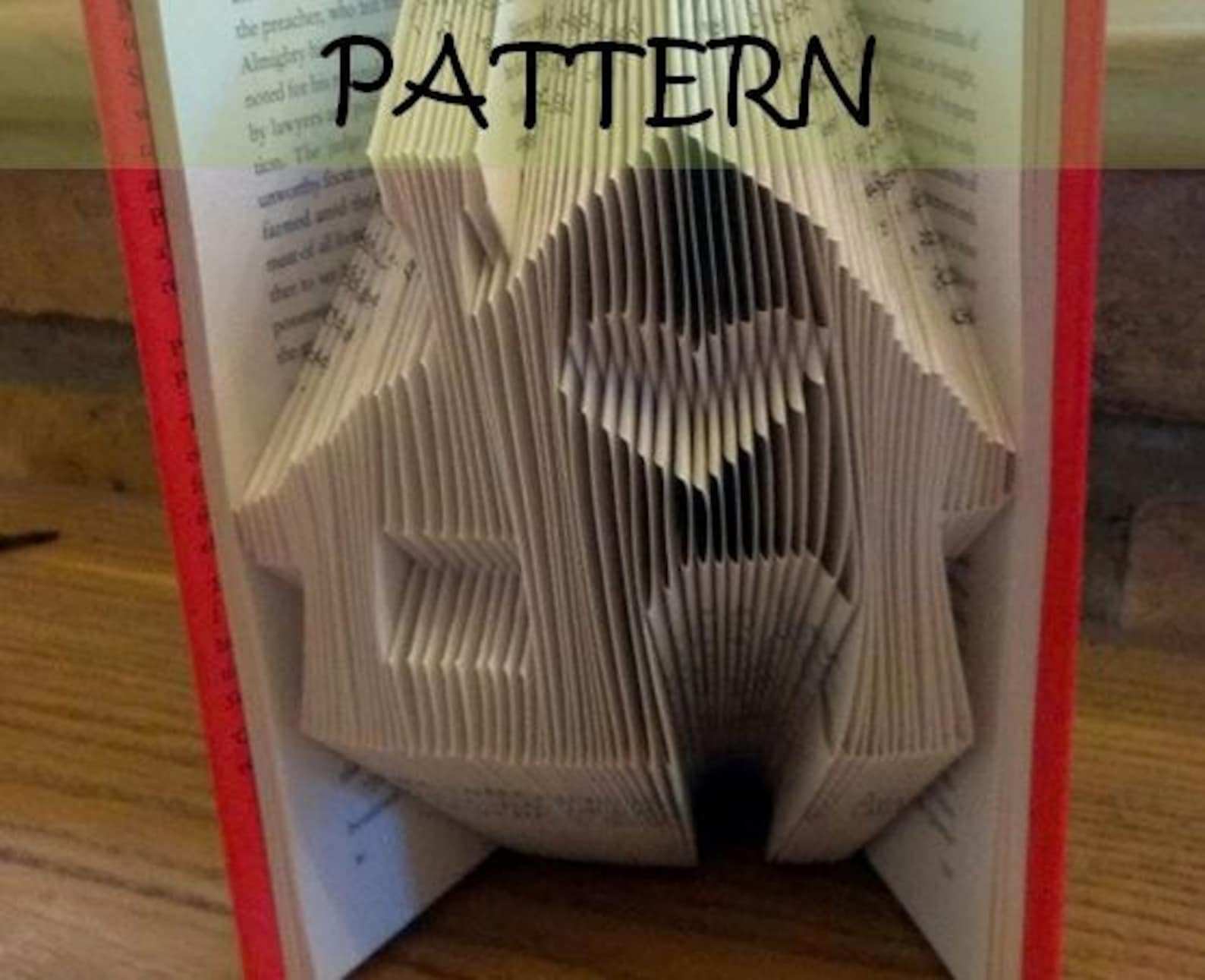 Book Folding Pattern: HOUSE Design (including Instructions) – DIY Gift ...