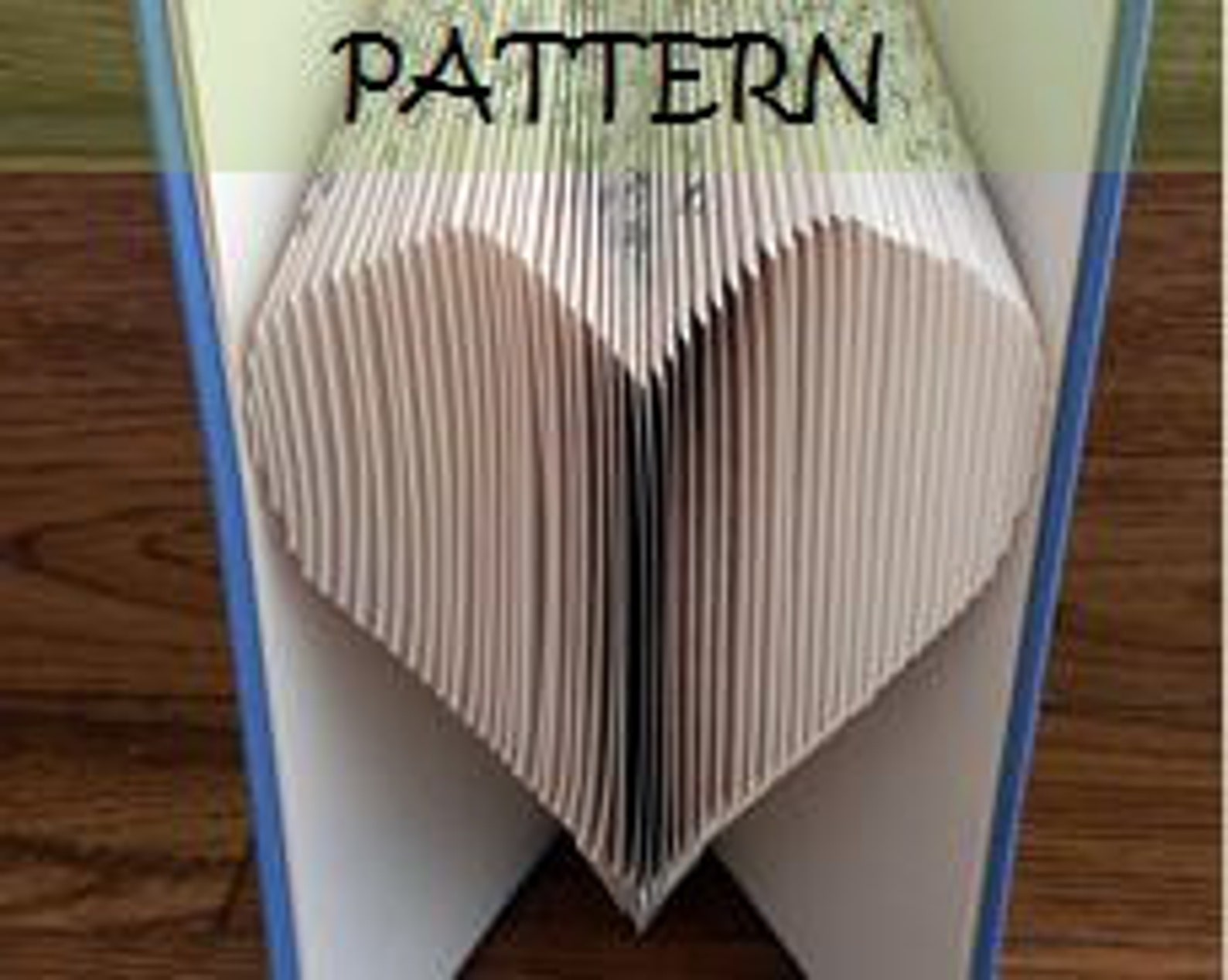 Book Folding Pattern: HEART Design including Instructions for Book ...