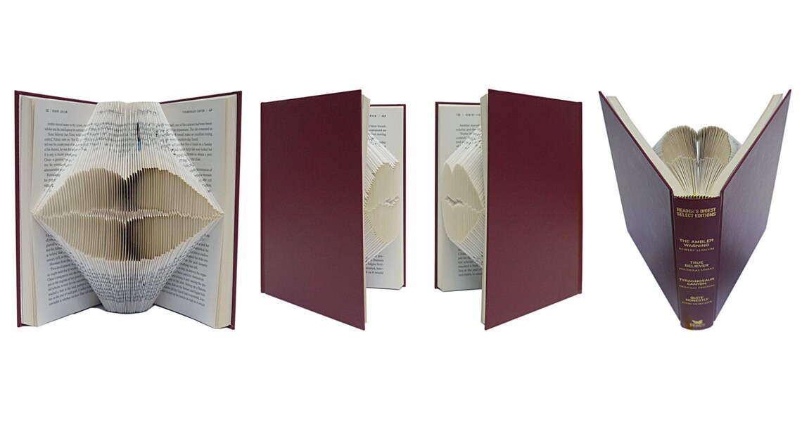 Book Folding Pattern: LIPS Design including Instructions - Etsy