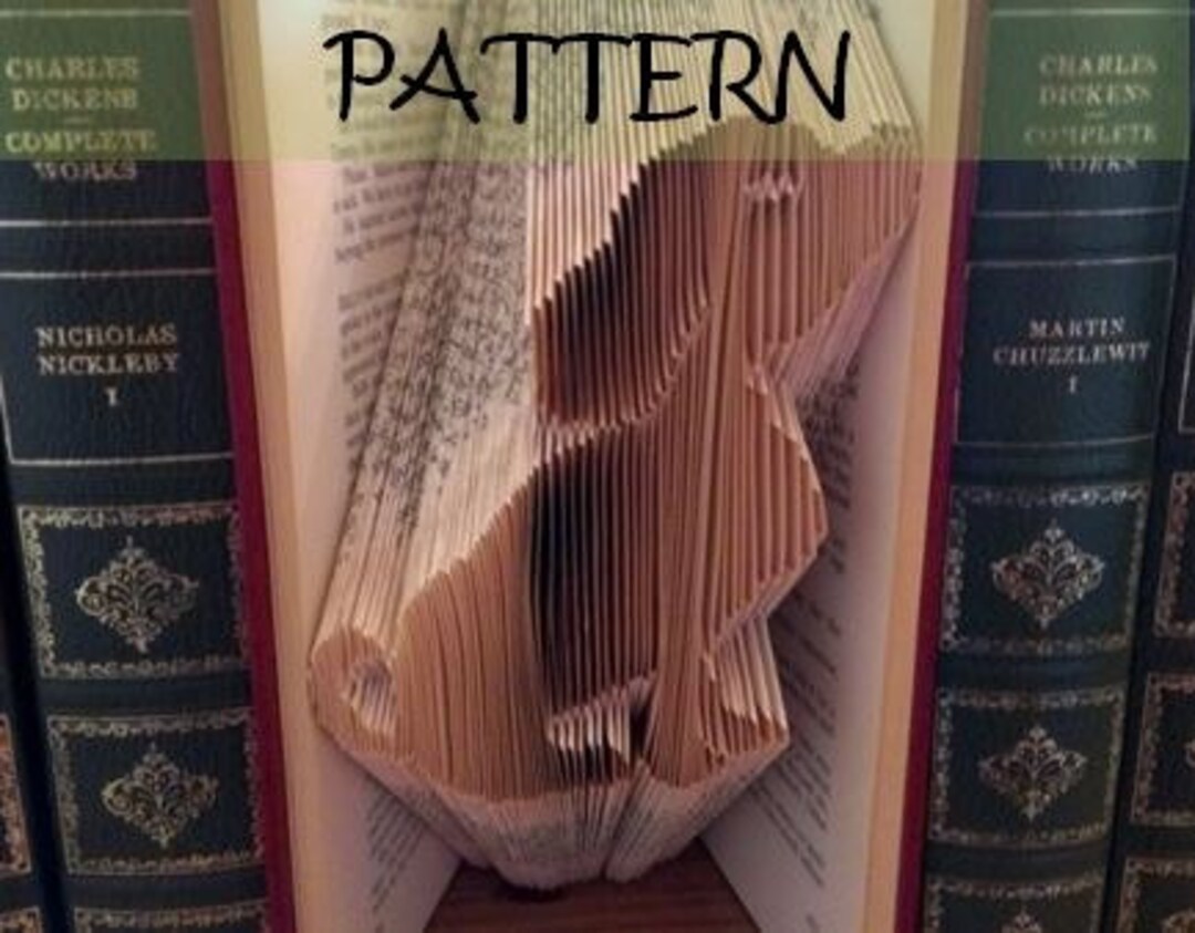 Book Folding Pattern: PUPPY Design including Instructions DIY Gift ...