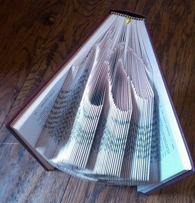HAND on HAND Book Folding Pattern | Folded Book Art Template | Digital ...