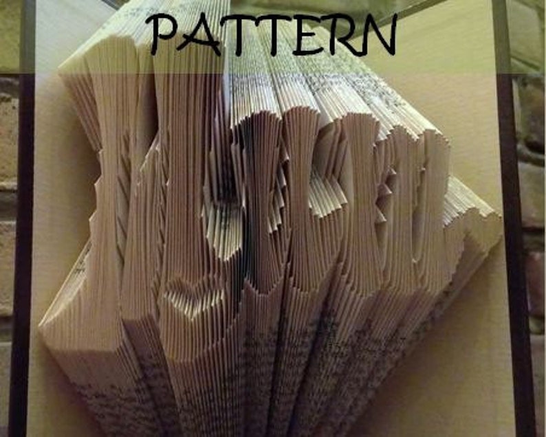 Book Folding Pattern: MUM Design including Instructions - Etsy
