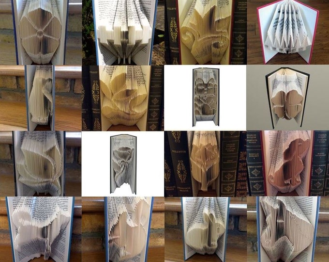 20 Book Folding Patterns: Folded Book Art (digital Download) - Etsy Canada