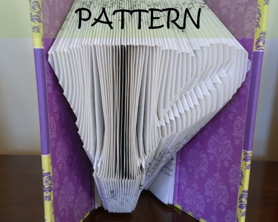 Book Folding Pattern: TEACUP Design including Instructions DIY Gift ...