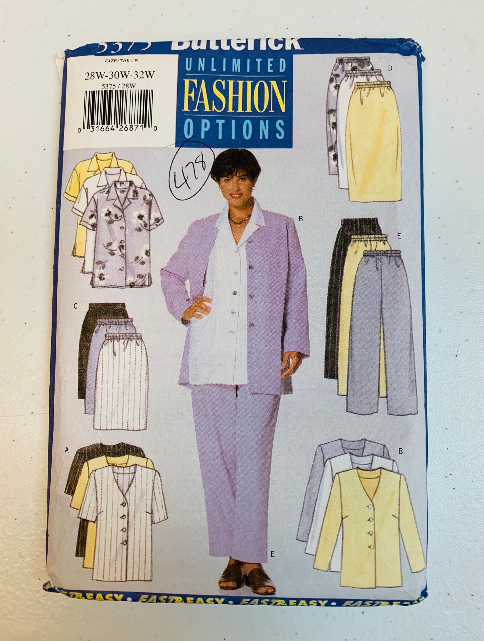 Sewing Pattern Butterick Women Size 28w-32w - Etsy