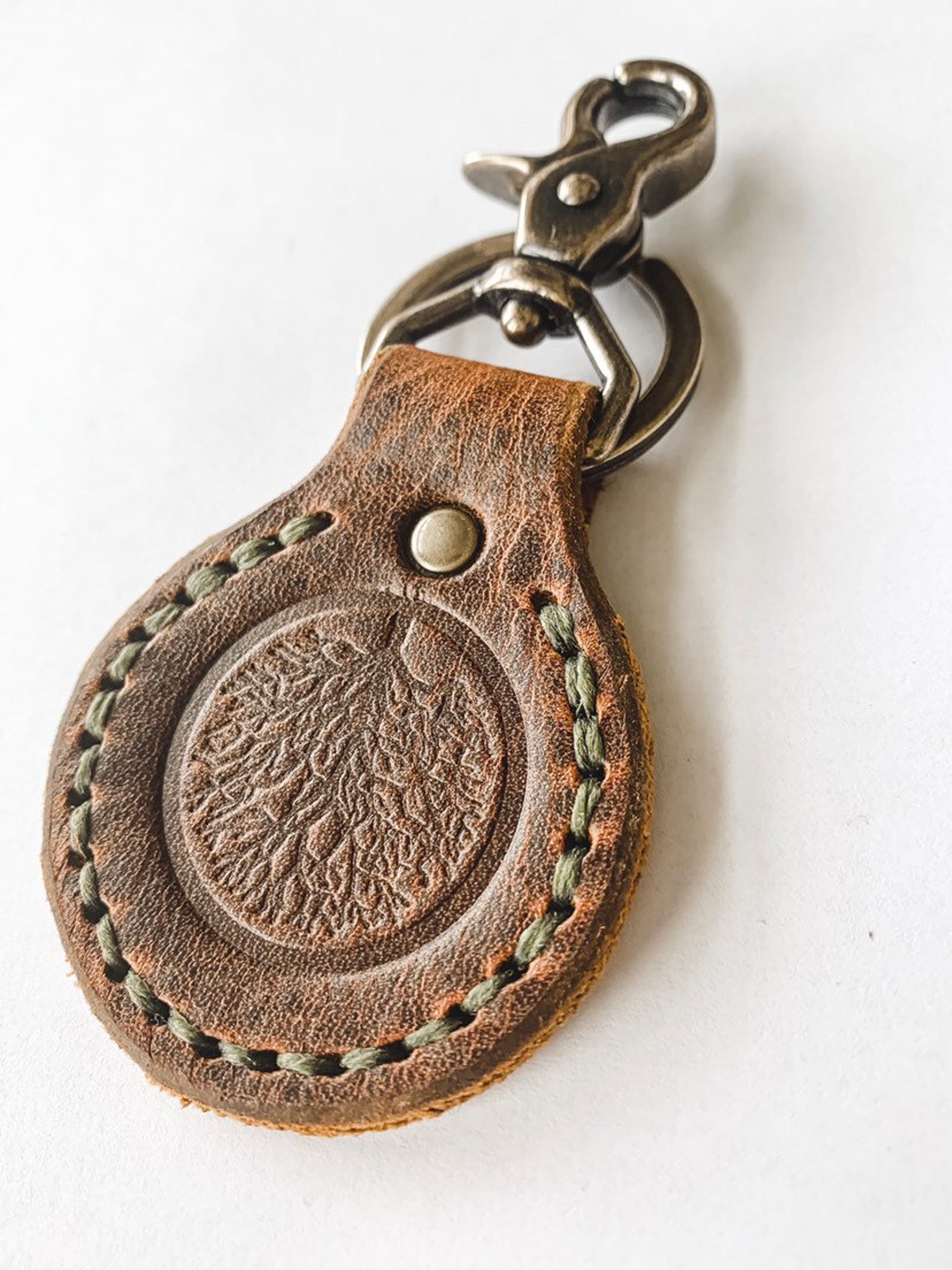 Leather mountains or roots keychain | Etsy Leather mountains or roots keychain | Etsy
