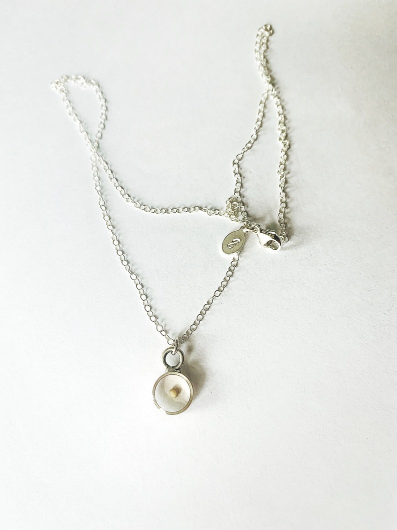 Round FAITH as a Mustard Seed Necklace. Small Dainty - Etsy