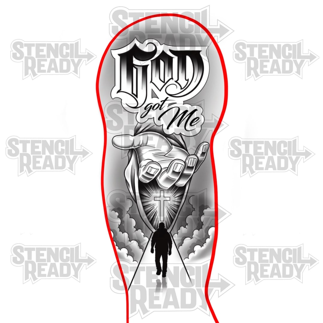 Tattoo Idea: God Got Me Tattoo Design #tattoodesign #tattoostencil # ...