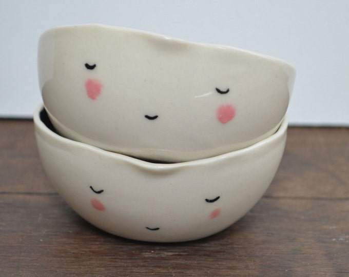 Ceramic Face Bowl Smile Small - Etsy