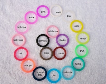 30 Stück 10mm Silikon o Ringe Rund oder Flach ledergummi o - Etsy.de