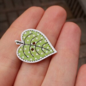 15 Wooden Buttons to Leaf Mix Color 24x19mm - Etsy