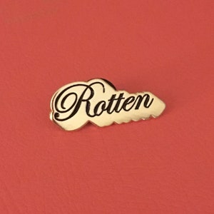 Rotten Gold Lapel Pin Tack Pin With Black - Etsy