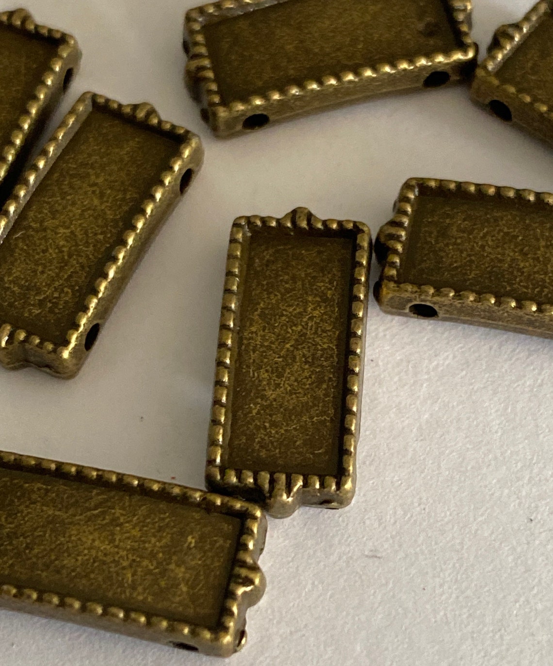 Bronze Color Rectangular Shape Connector Two Strand M1108 - Etsy