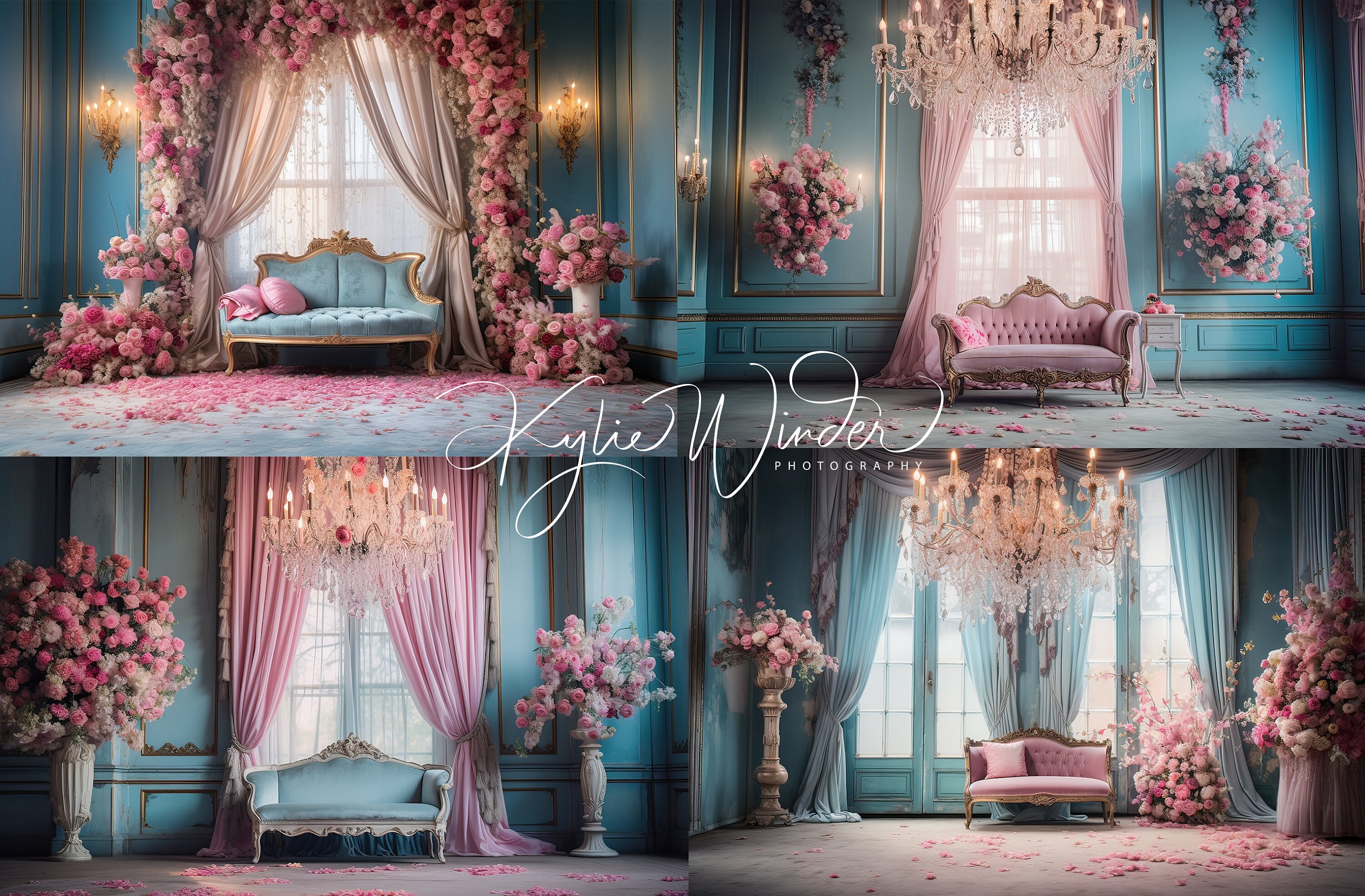 38 Digital Backdrops, Portrait Backdrop, Beautiful Room Digital ...