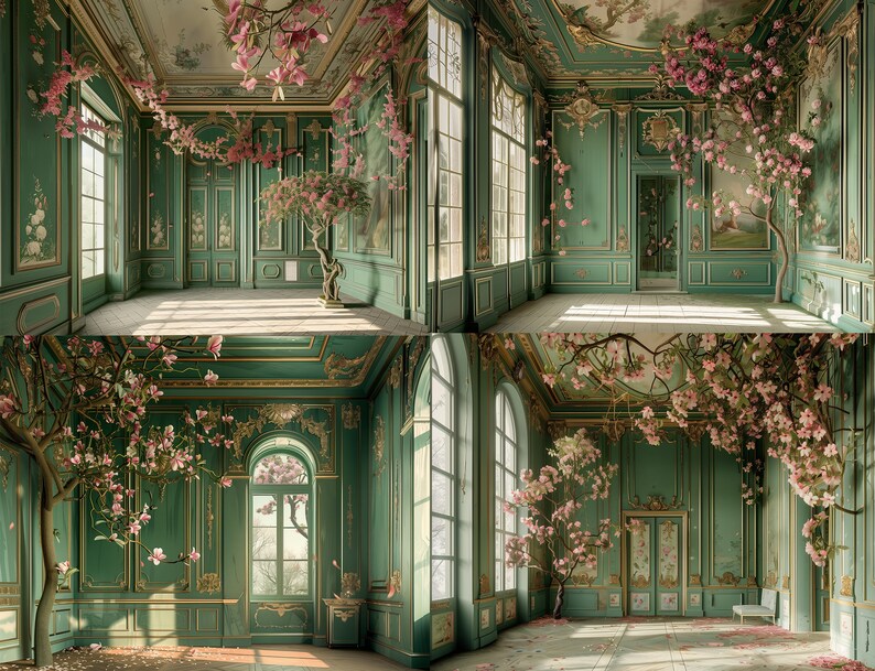 Digital Backdrops, Beautiful Room Digital, Portrait, Studio Backdrop ...