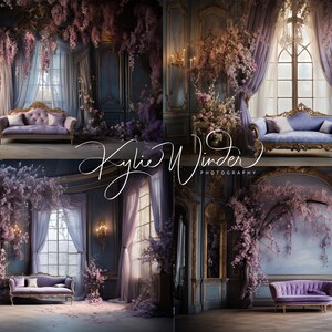 40 Digital Backdrops, Portrait Backdrop, Beautiful Room Digital ...