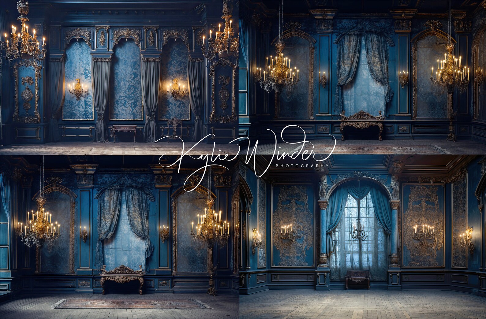 Digital Backdrops, Portrait Backdrop, Beautiful Room Digital Backdrop ...