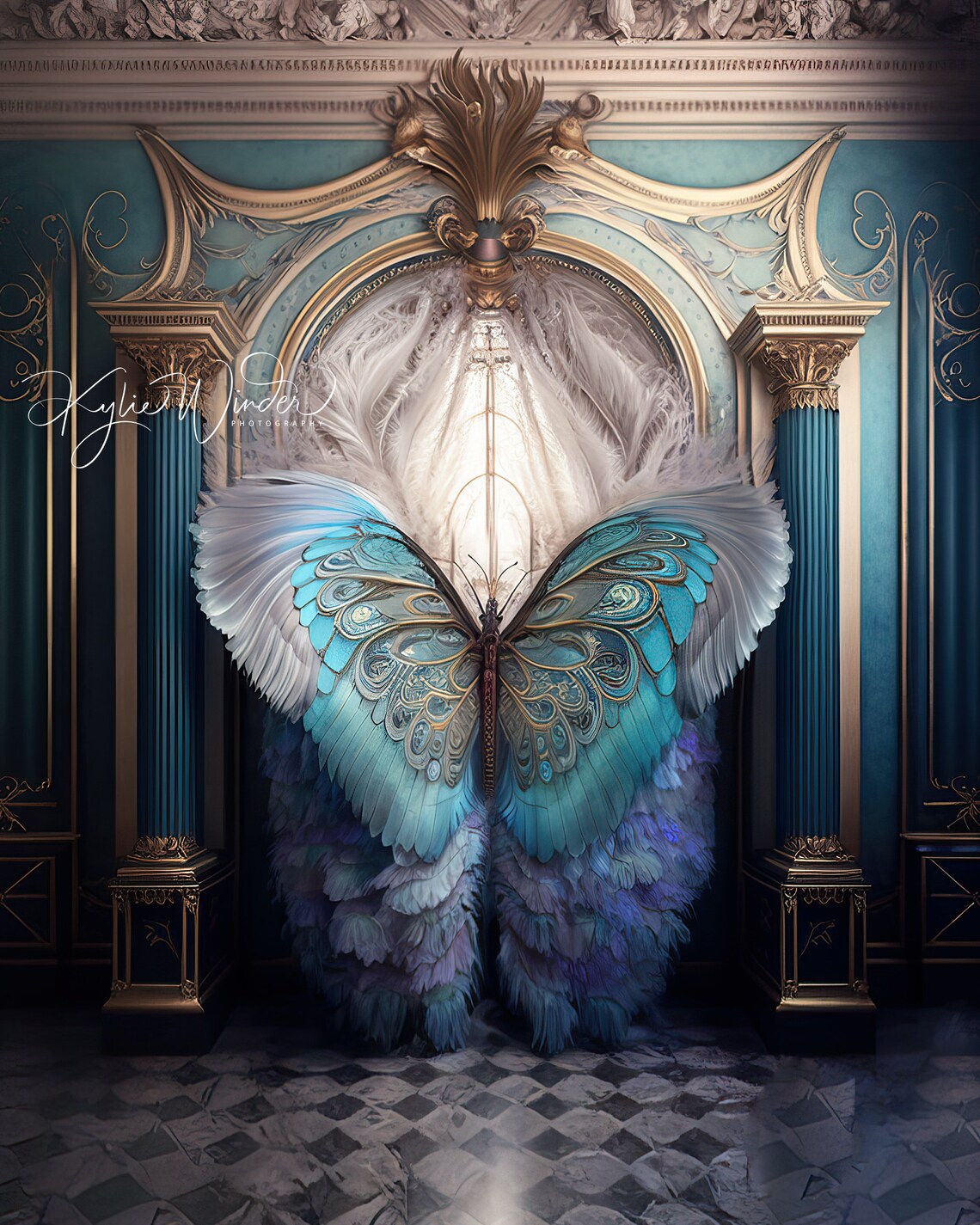 12 Butterfly Wings Digital Backdrops, Wings Digital Backdrop, Beautiful ...