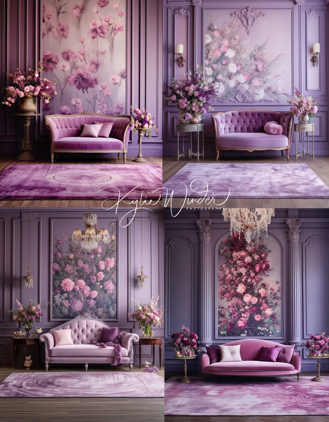 Digital Backdrop, Portrait Backdrop, Beautiful Room Digital Backdrop ...